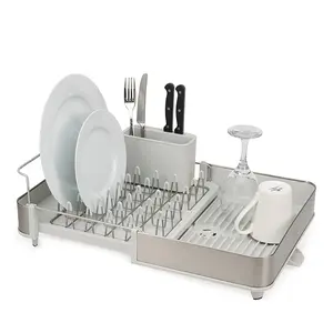 JOSEPH JOSEPH Extend Steel Expandable Dish Rack - Stone