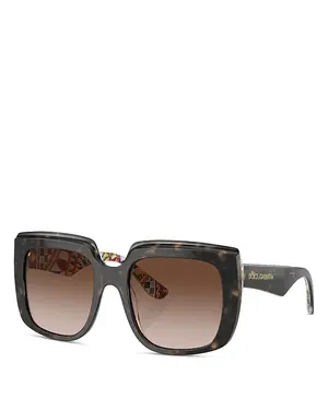 Dolce & Gabbana Square Sunglasses Brown/brown Gradient