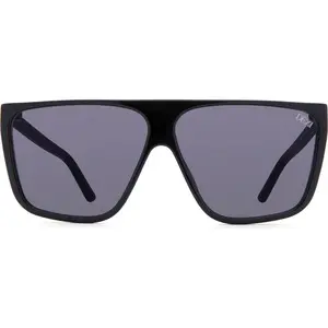 Dezi DEZI Type B 63mm Oversized Sunglasses Black/dark Smoke