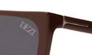 Dezi Type B 63mm Oversized Sunglasses - Chocolate / Dark Smoke