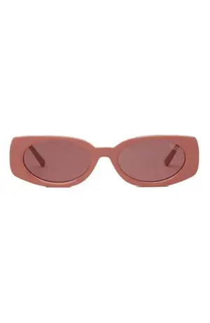 Dezi DEZI Booked Rectangular Sunglasses Guava/berry