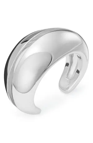 Tory Burch Wave Cuff Bracelet - Light Silver