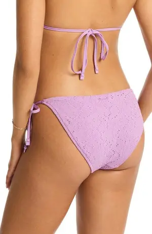 SEA LEVEL Interlace Tie Side Bikini Bottom - Lavender