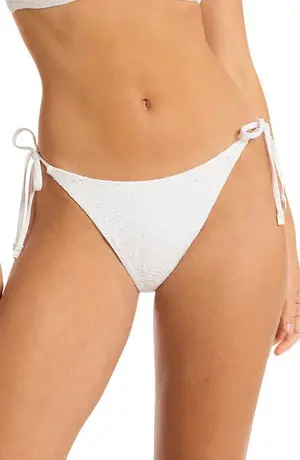 SEA LEVEL Sea Level Interlace Tie Side Bikini Bottom White
