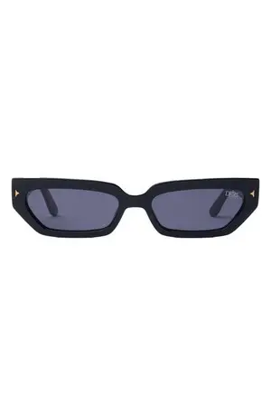 Dezi DEZI Lil Switch Rectangular Sunglasses Black/dark Smoke