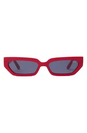 Dezi DEZI Lil Switch Rectangular Sunglasses Cherry / Dark Smoke