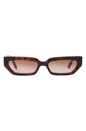 Dezi Lil Switch Rectangular Sunglasses - Fiery Tortoise/sienna Faded
