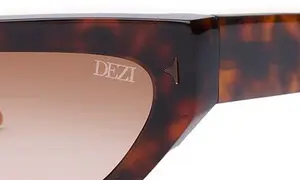 Dezi Lil Switch Rectangular Sunglasses - Fiery Tortoise/sienna Faded