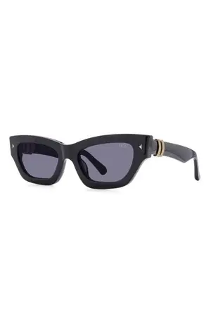 Dezi Stacked 55mm Cat Eye Sunglasses