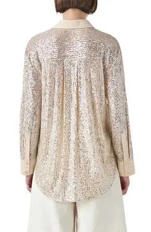 GREY LAB Sequin Shirt