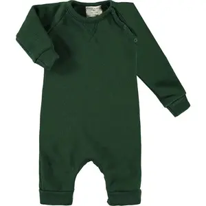 PAIGELAUREN Heavyweight Fleece Romper - Green