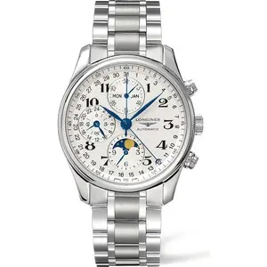 LONGINES Master Automatic Chronograph Bracelet Watch - White