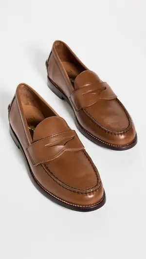 Polo Ralph Lauren Alston Leather Penny Loafers - Tan