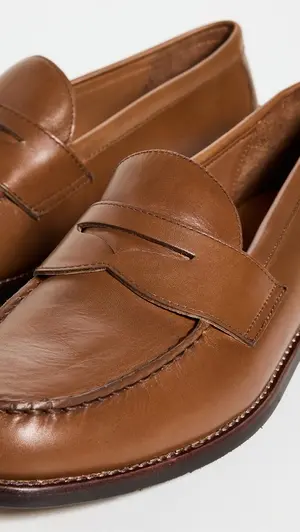 Polo Ralph Lauren Alston Leather Penny Loafers - Tan