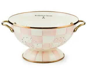 MACKENZIE-CHILDS Rosy Check Large Colander - One-color