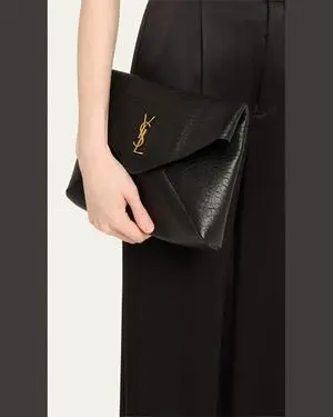 Saint Laurent Large Envelope Pouch - Black