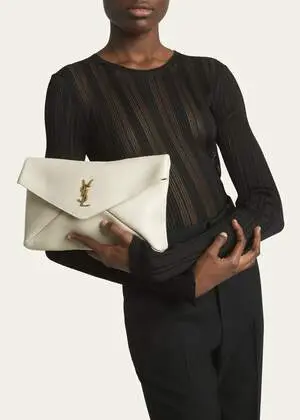 Saint Laurent Large Envelope Pouch - Black