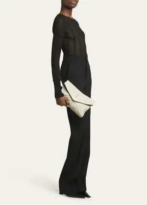 Saint Laurent Large Envelope Pouch - Black
