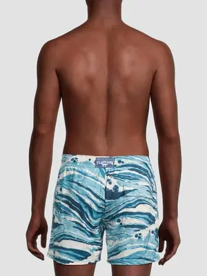 Vilebrequin X Maison Kitsuné Wave Stripe Swim Shorts