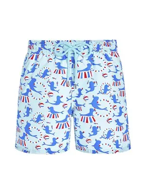 Vilebrequin Circus Print Swim Trunks - Thalassa