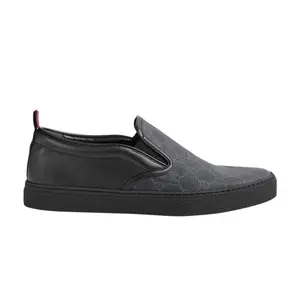 Gucci Gg Supreme Slip-on - Black