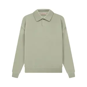 Fear Of God Knit Long-sleeve Polo - Green