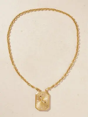 MARIE LICHTENBERG Thinking Of You Diamond Necklace - Gold