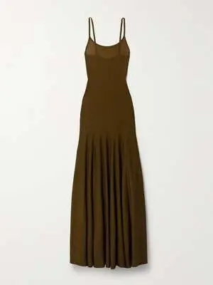 Khaite Ember Merino Wool-blend Maxi Dress