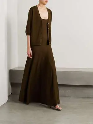 Khaite Ember Merino Wool-blend Maxi Dress