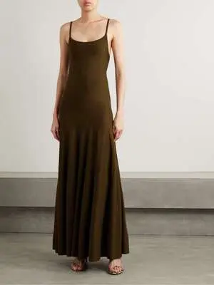 Khaite Ember Merino Wool-blend Maxi Dress
