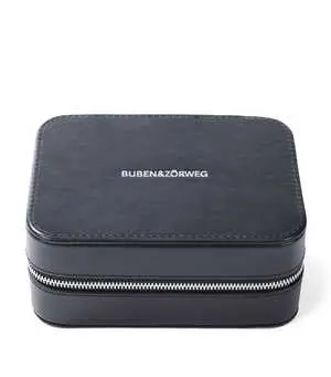 BUBEN & ZORWEG Leather Roma Jewellery Case - Black