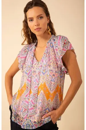 Hale Bob Julianna Chiffon Top