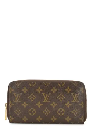 LOUIS VUITTON Monogram Canvas Zippy Organizer - Brown