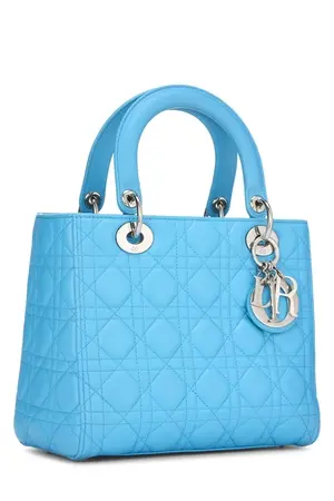 Dior Cannage Quilted Lady - Blue