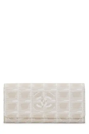 Chanel Nylon Travel Line Long Wallet - Beige
