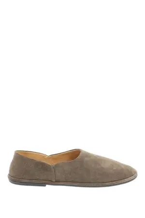THE ROW THE ROW Suede Canal Slip-on - Khaki