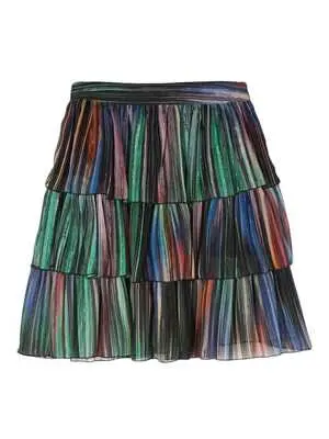 Just Cavalli Ruffled Striped Skirt