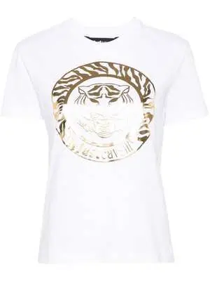 Just Cavalli Just Cavalli Logo-Print T-Shirt White