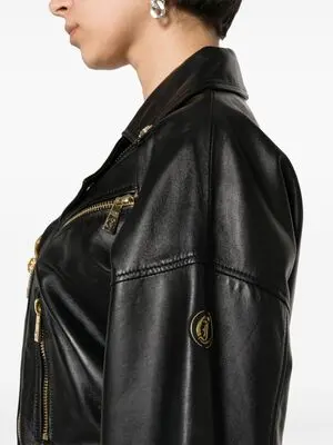 Just Cavalli Leather Biker Jacket
