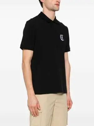Just Cavalli Monogram-embroidery Polo Shirt