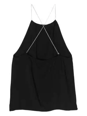 THOM KROM Chain-straps Gathered Tank Top