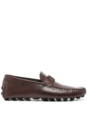 TOD'S T Timeless Gommino Bubble Loafers - Brown