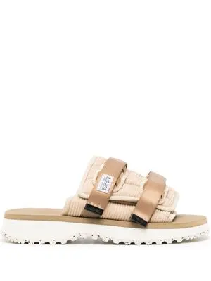 Suicoke Moto-shellab Logo-patch Sandals - Neutrals