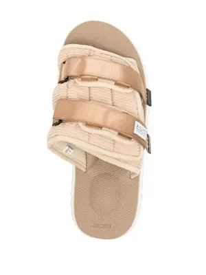 Suicoke Moto-shellab Logo-patch Sandals - Neutrals