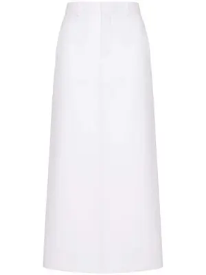 Valentino Garavani Compact Poplin Midi Skirt