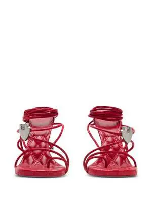 Burberry Ivy Shield Strappy Sandals