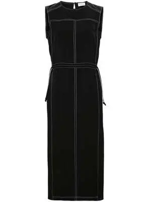 Moncler Logo-patch Pleated Midi Dress