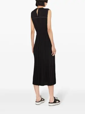 Moncler Logo-patch Pleated Midi Dress