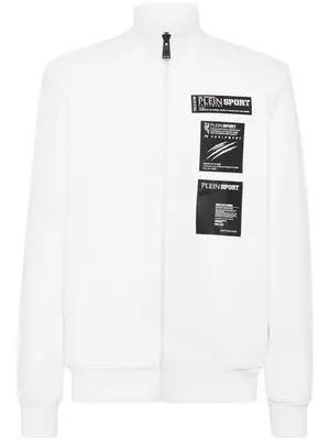 PLEIN SPORT Logo-appliqué Track Jacket - White