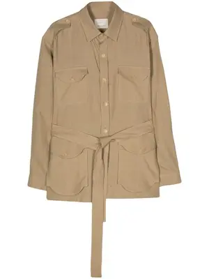 Giuliva Heritage Linen Shirt Jacket